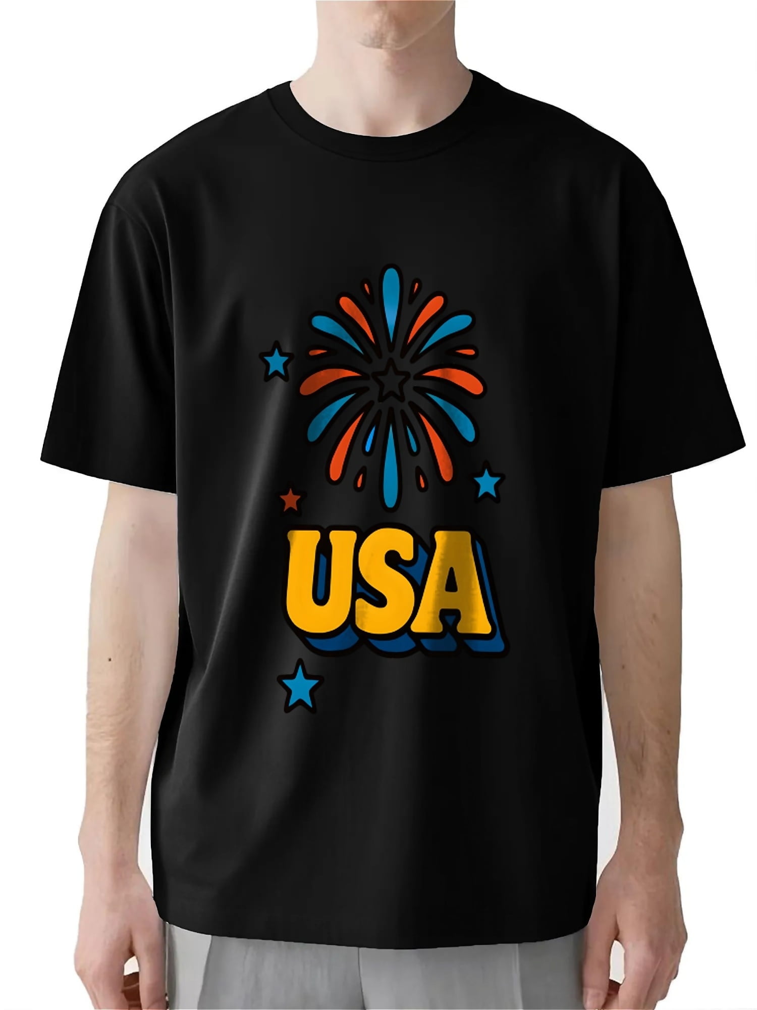 AllAreN Funny 4th of July Shirts 4th of July Firework Patriotic Graphic ...