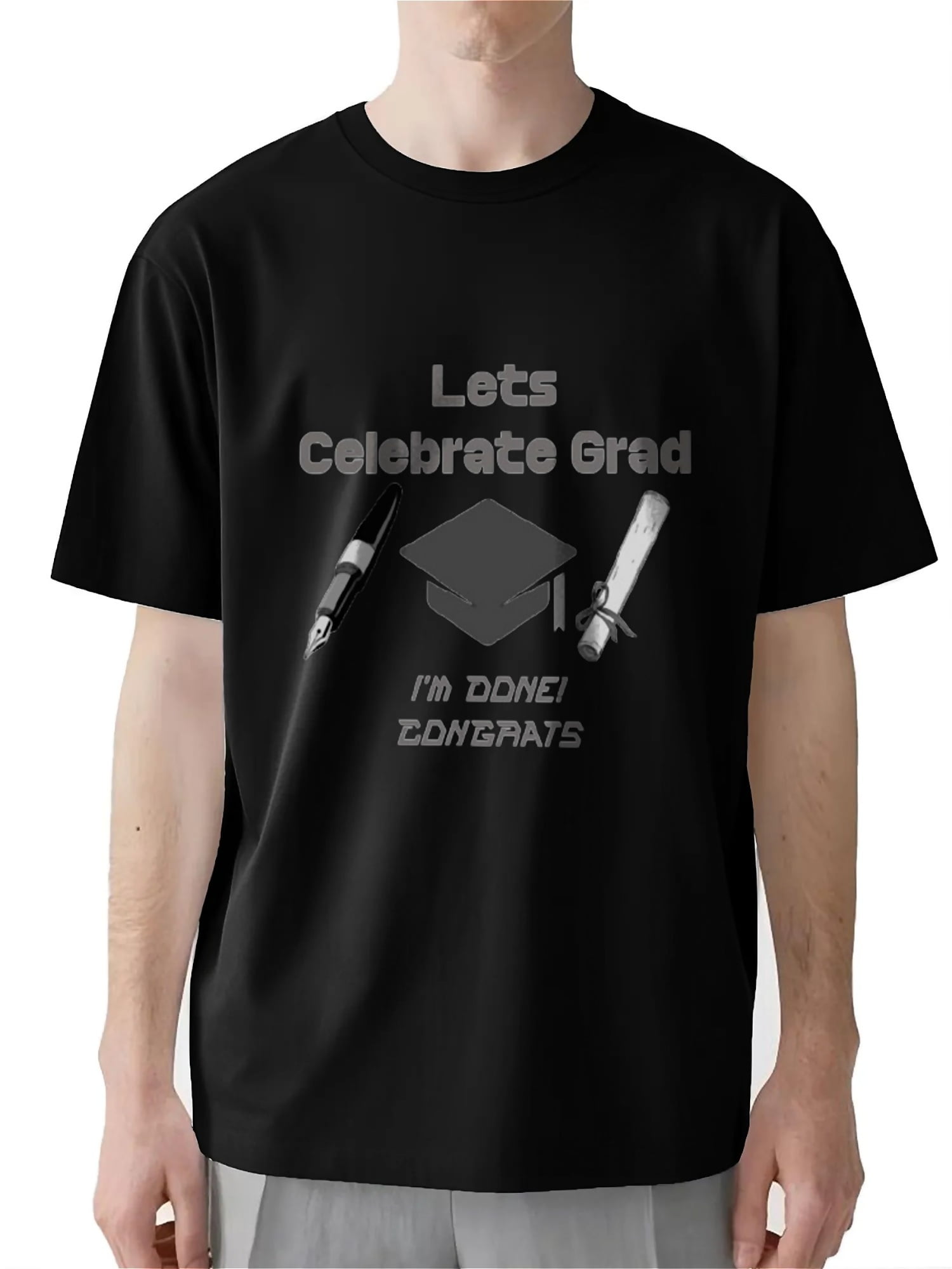 AllAreN Graduation Tshirt Let's Celebrate Grad T-Shirts College Casual ...