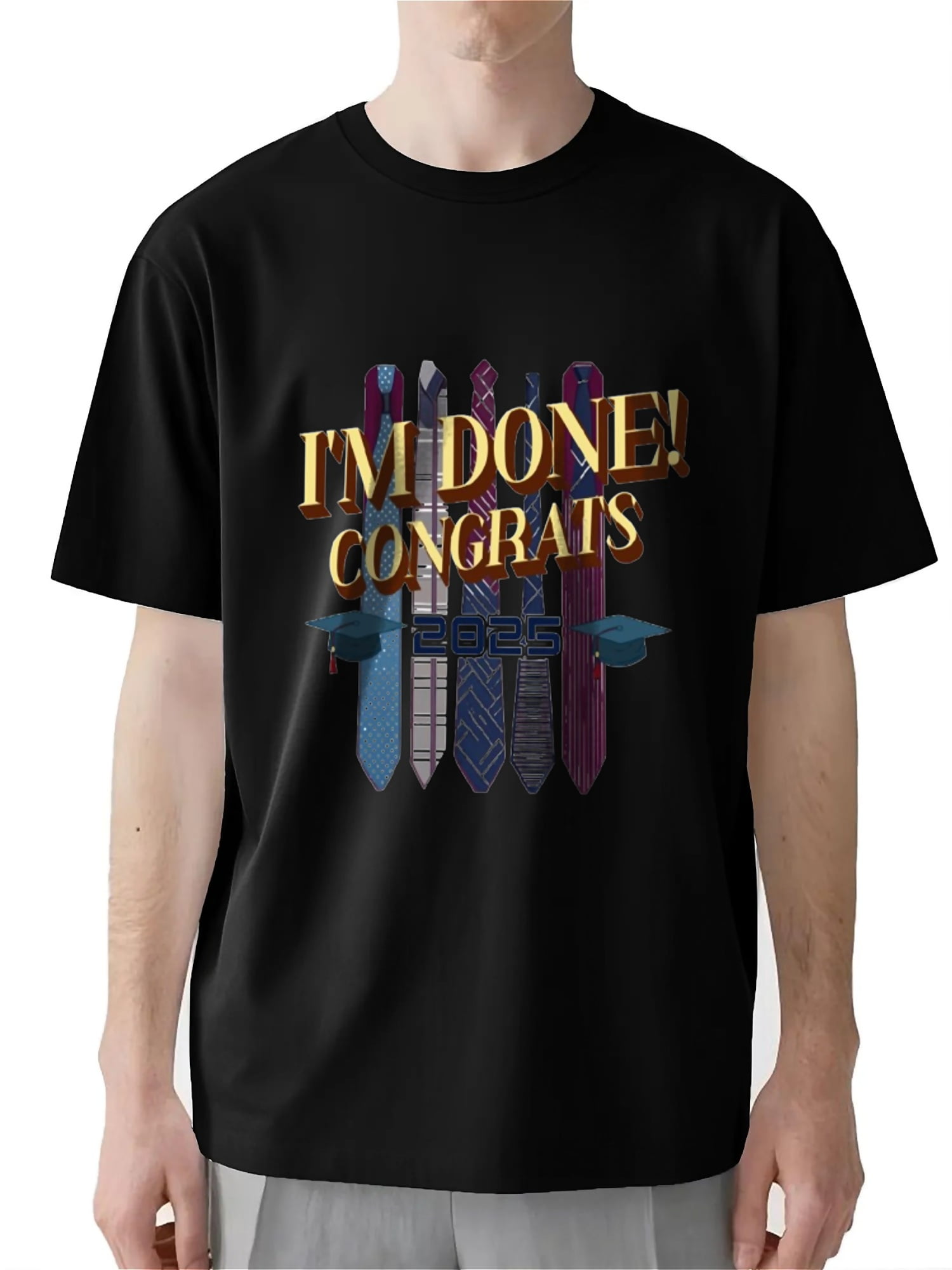 AllAreN Class of Graduation T-Shirt I'm Done Congrats 2025 Shirts ...
