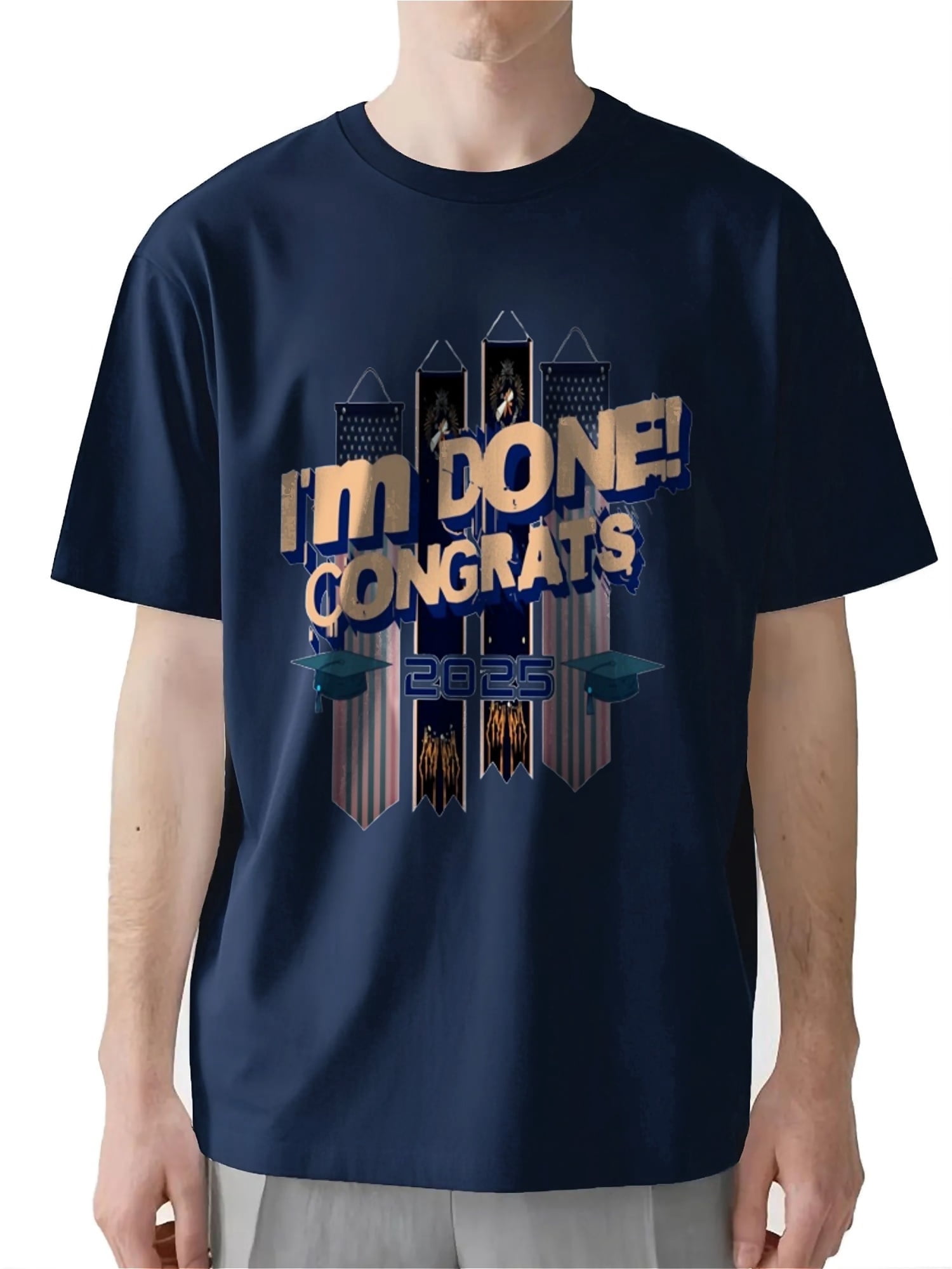 AllAreN Class of Graduation T-Shirt I'm Done Congrats 2025 Shirts ...