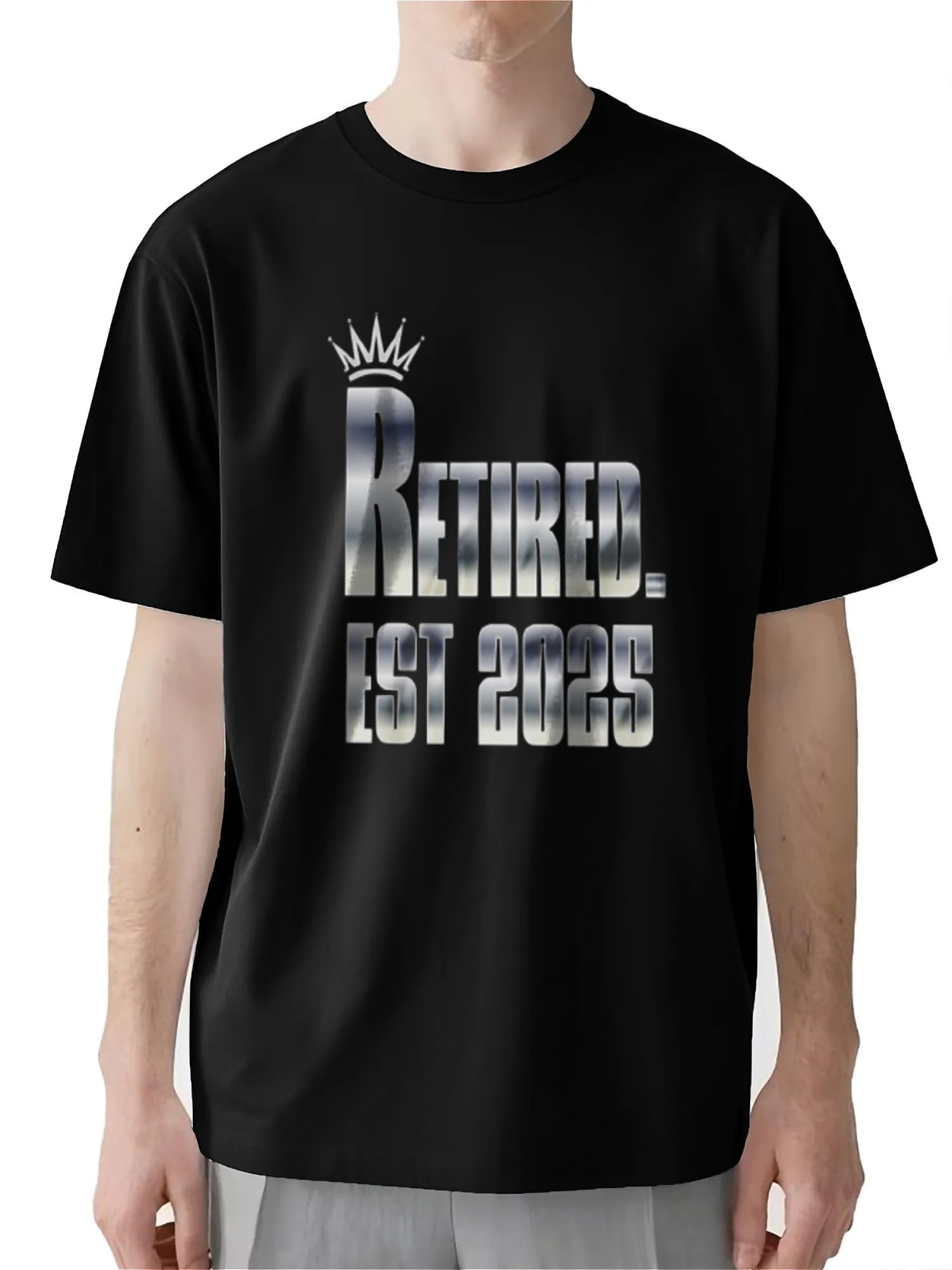 AllAreN Funny Retirement T-Shirts for Men Retired. Est 2025 Sarcastic ...