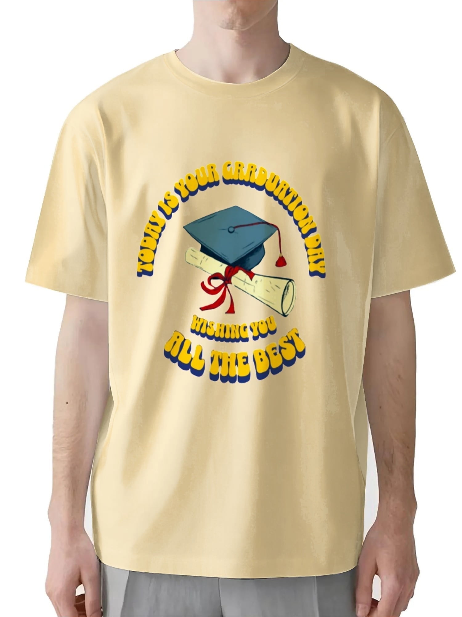 AllAreN Grad T-Shirt Wishing You All the Best T-Shirts for Graphic Crew ...