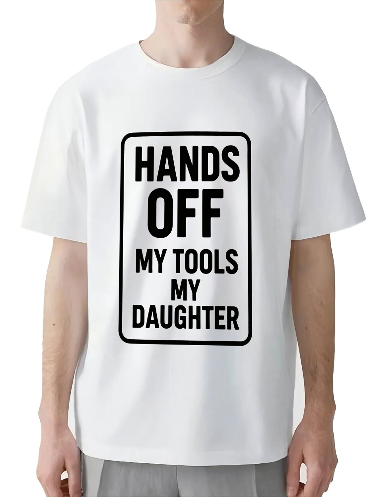AllAreN Hands Off My Tools My Daughter Cool Shirts for Father's Day ...