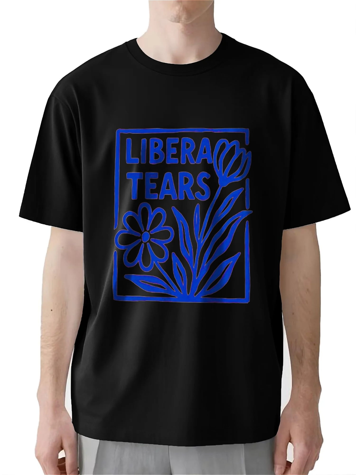 AllAreN Libera Tears Men's Back to School Short Sleeve Cotton T-Shirt ...