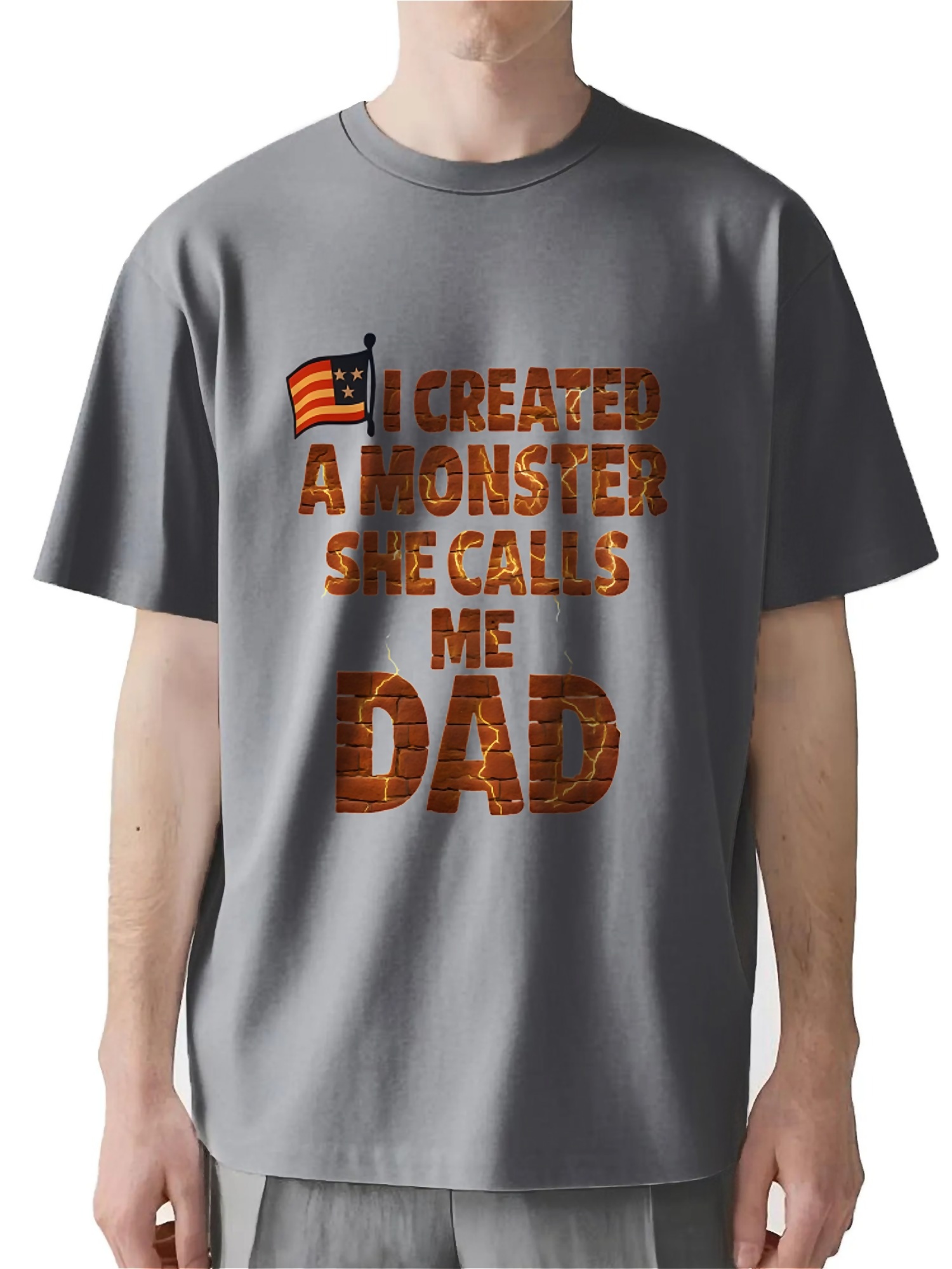 AllAreN Tshirts for Father's Day I Created A Monster She Calls Me Dad ...