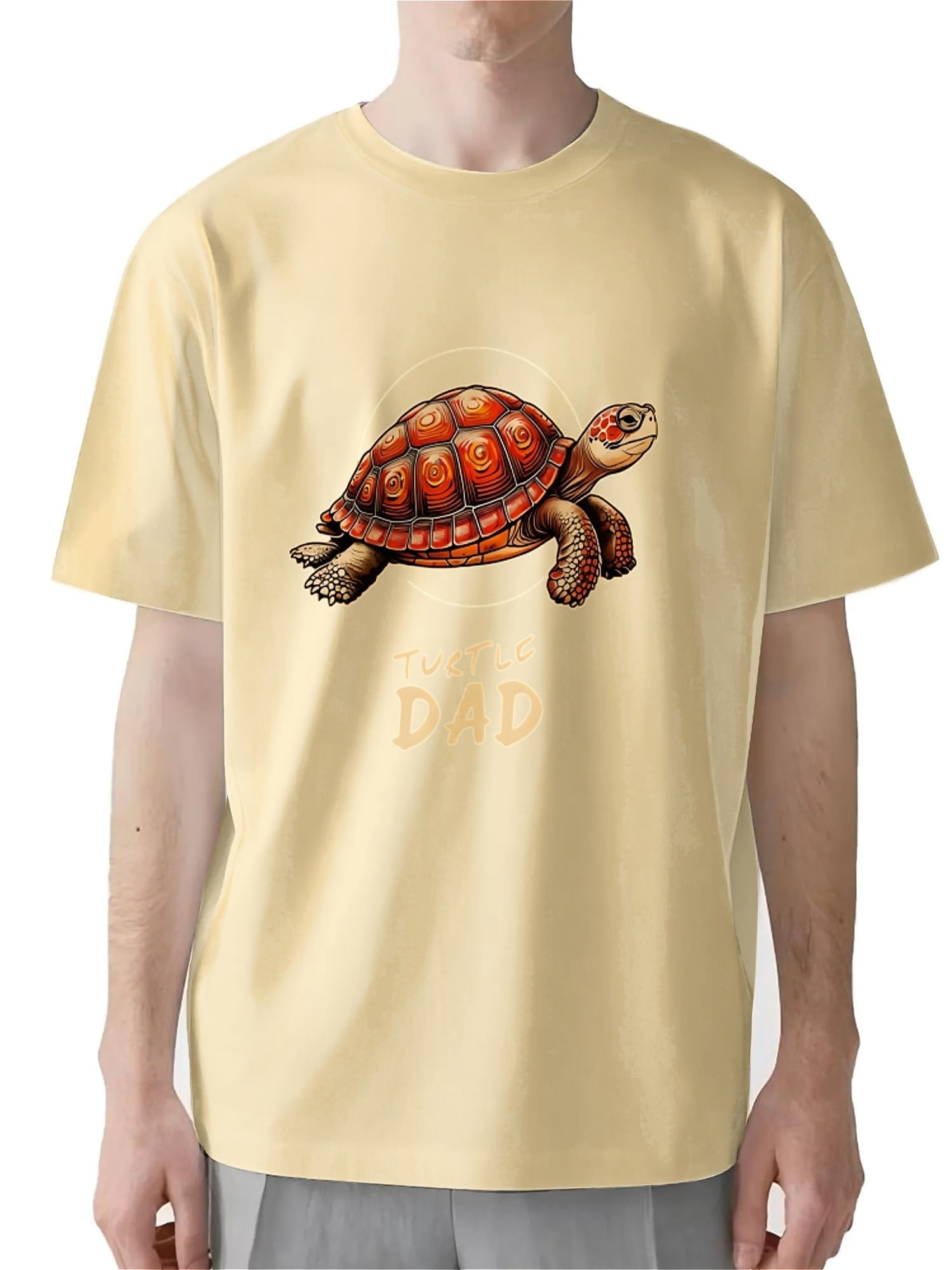 AllAreN Turtle Dad Graphic Father's Day Tees Party Funny Vintage Cotton ...