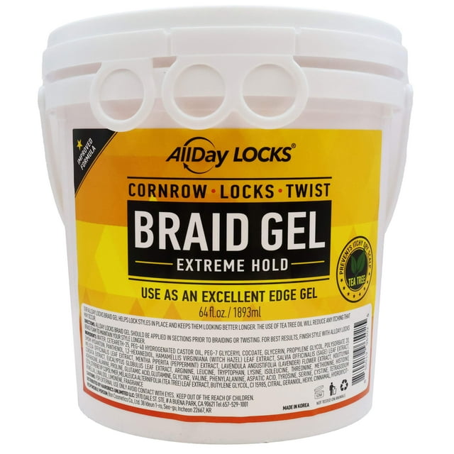 AllDay Locks Braid Gel, Extreme Hold, Long Lasting for Braids, Locks ...