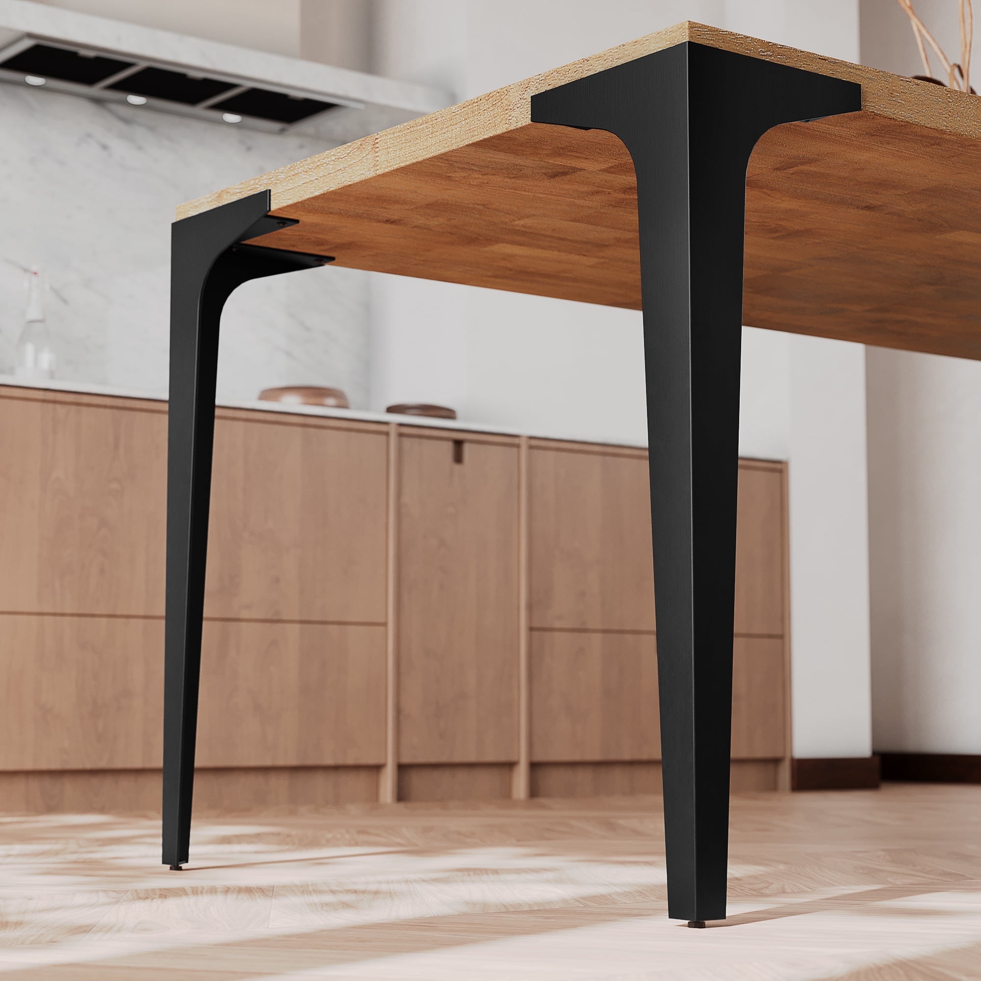 allforwood Spade Dining Table Leg Modern and Minimalist Metal Legs for ...