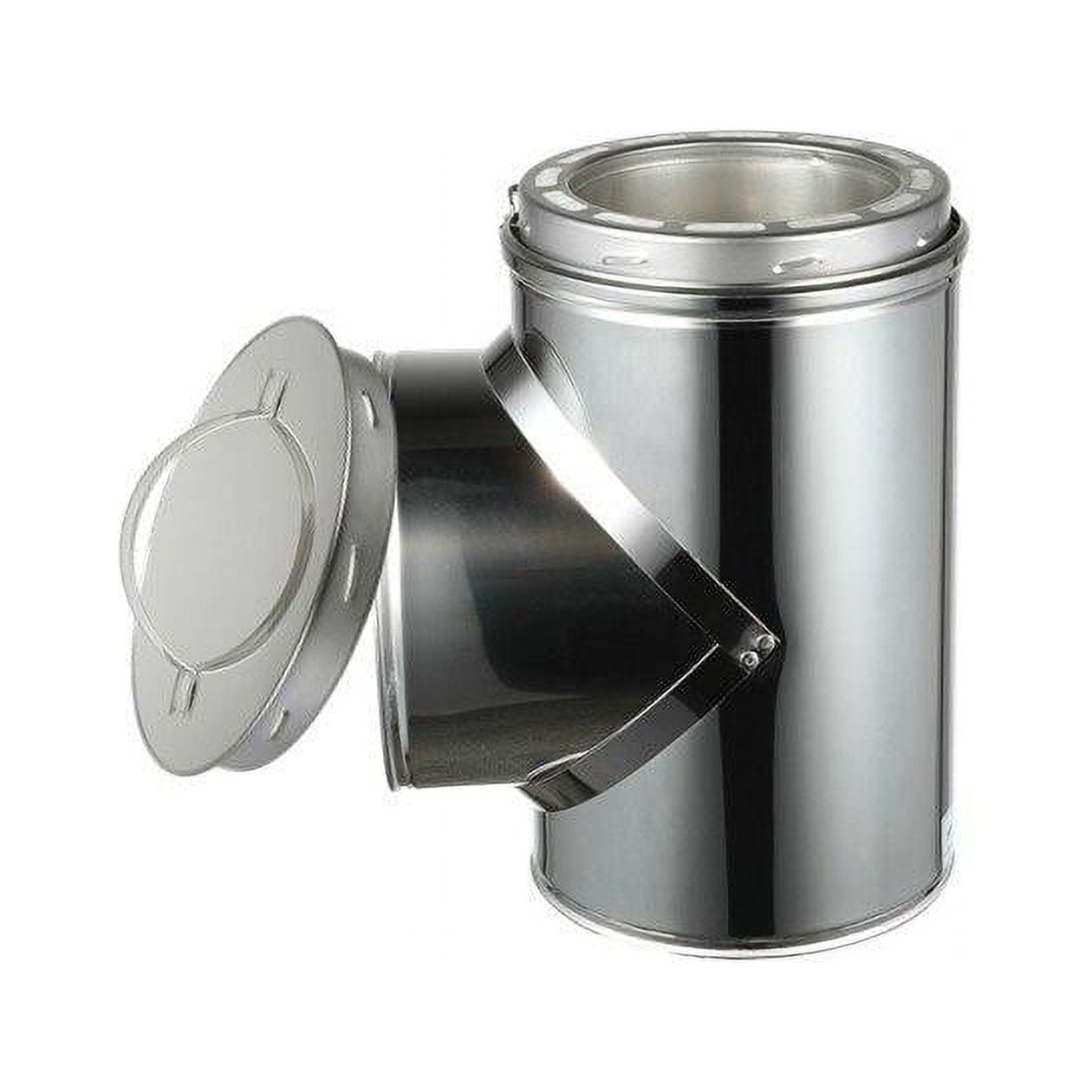 AllFuelHST Tee with Clean-Out Cap for 8" Inner Diameter Chimney Pipe ...