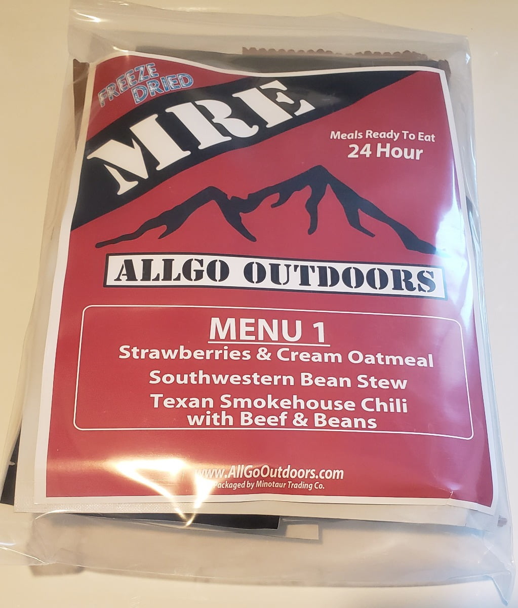 AllGo Outdoors Freeze Dried MCW - Survival Food Military 24hr Field ...