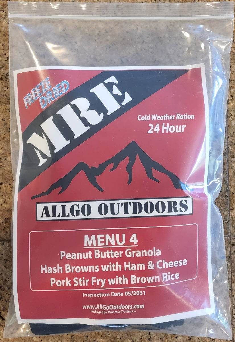 AllGo Outdoors Freeze Dried MCW - Survival Food Military 24hr Field ...