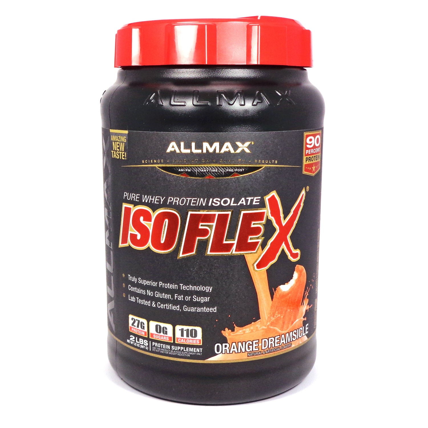 AllMax Isoflex Orange Flavored Protein Powder Supplement - 2 Lb ...