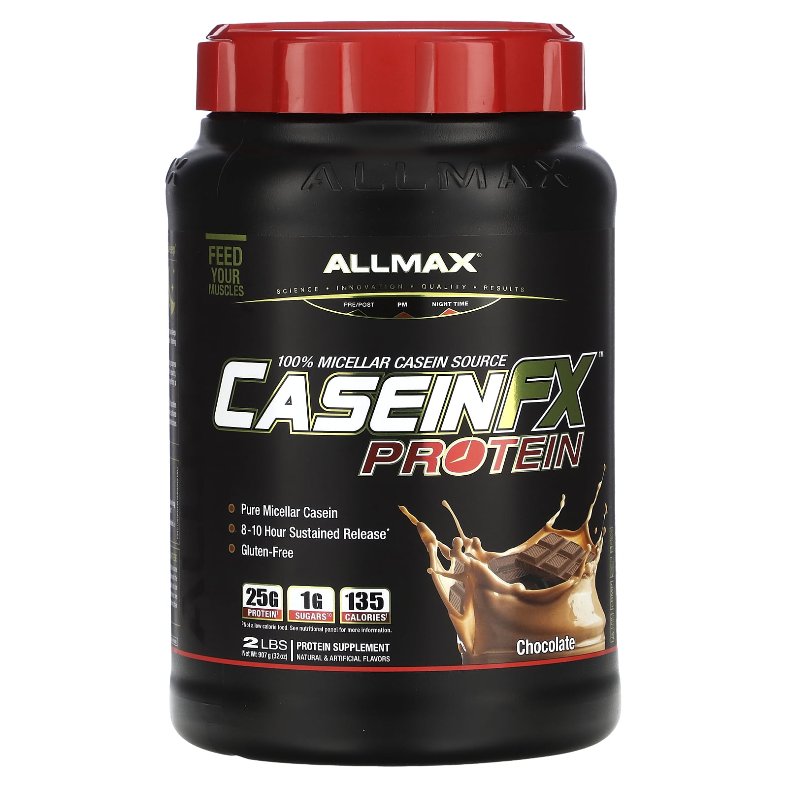 AllMax Nutrition CaseinFX Protein Powder for Muscle Growth, Ultra-Slow ...