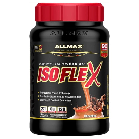 AllMax Nutrition IsoFlex, Pure Whey Protein Isolate Powder, Muscle ...
