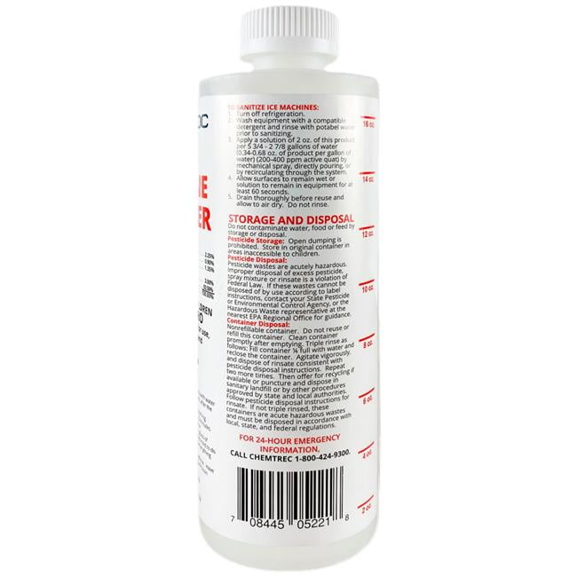 AllPoints B2954334 321755 Sanitizer - Ice Machine - 16 oz for Manitowoc ...