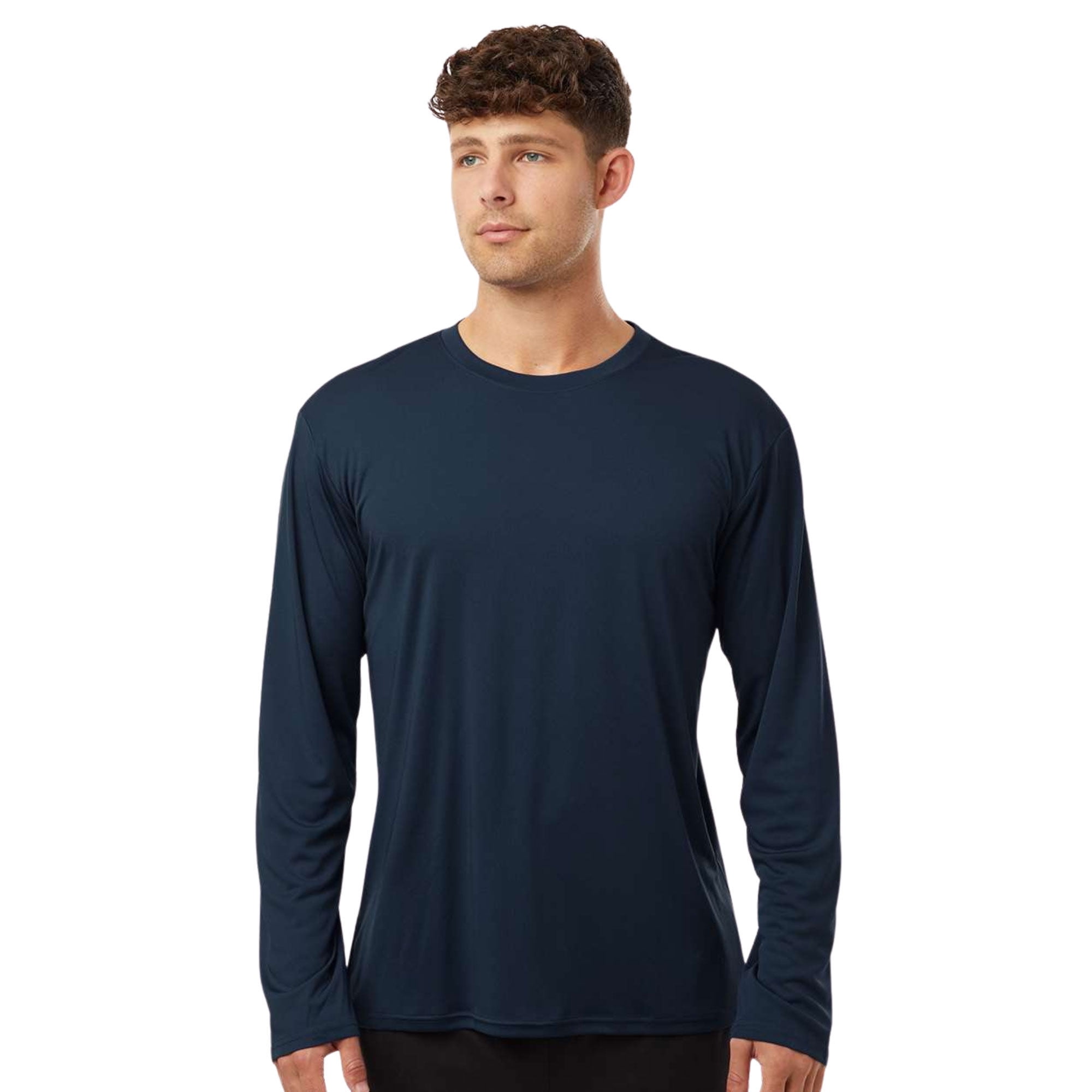AllPro Men's Pro-Lock Classic Fit Long Sleeve T-Shirt, 100% Polyester ...