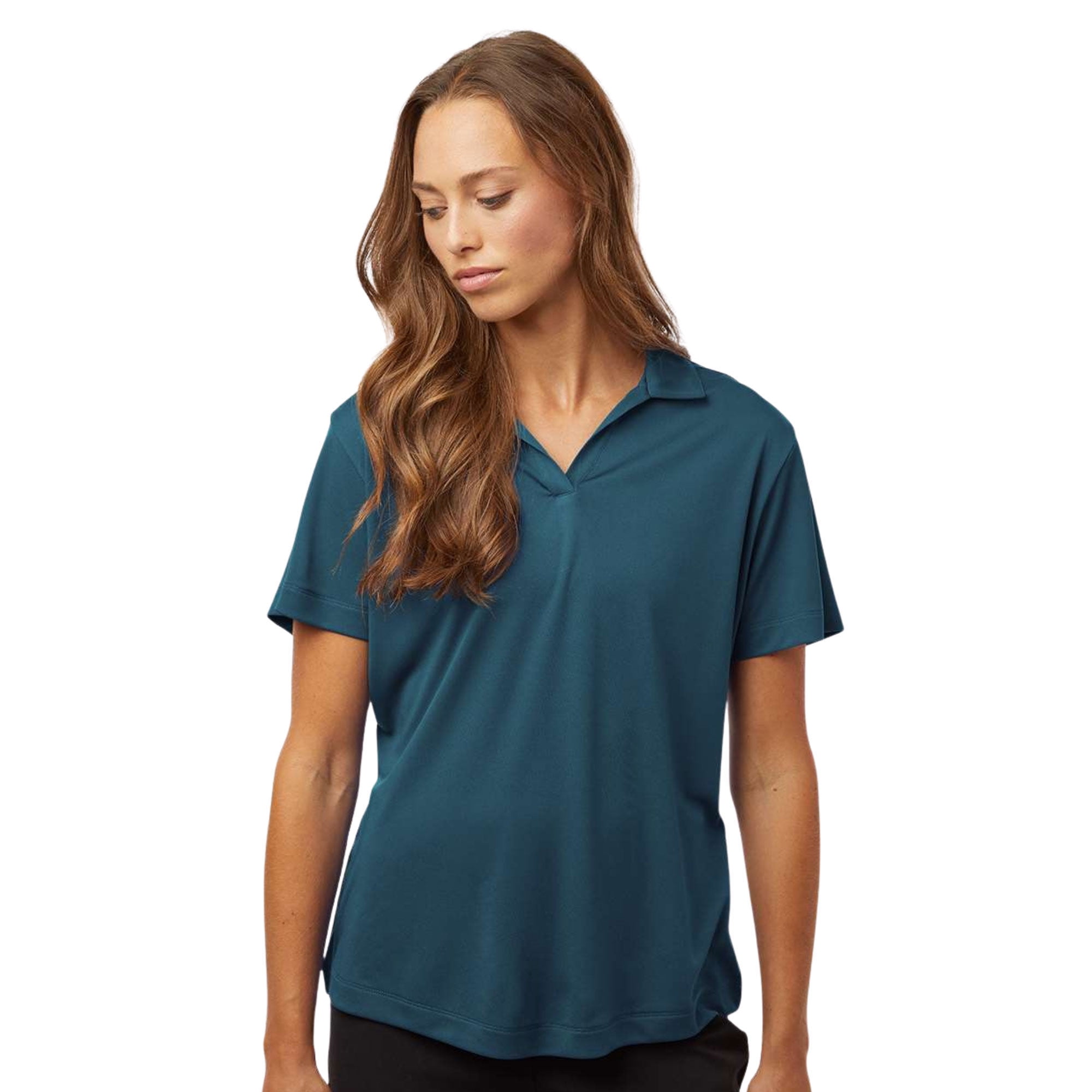 AllPro Women's Performance Polo Shirt 100% Polyester Pro-Lock Short ...