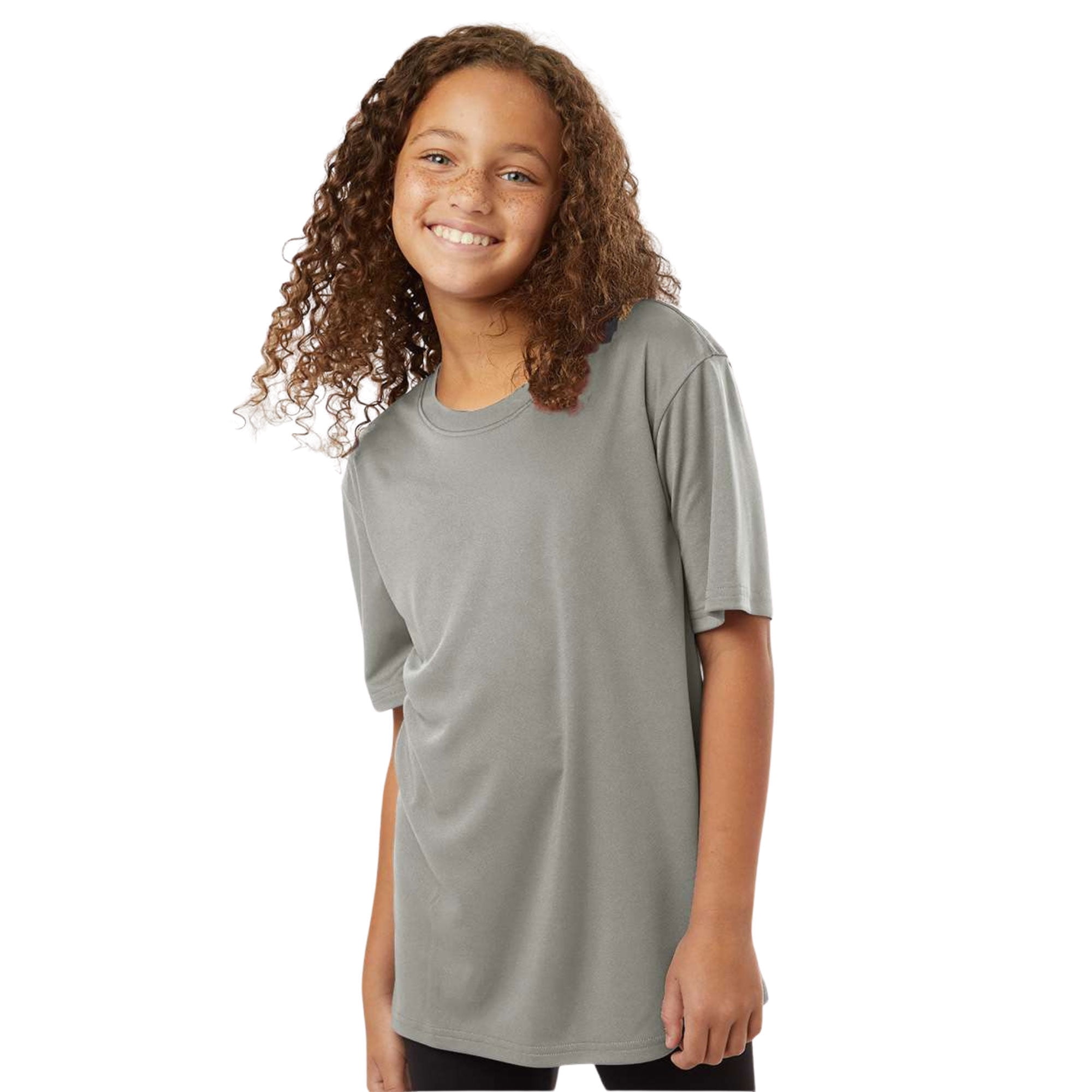 AllPro Youth Pro-Lock Performance T-Shirt Crafts and DIY Plain Tee ...