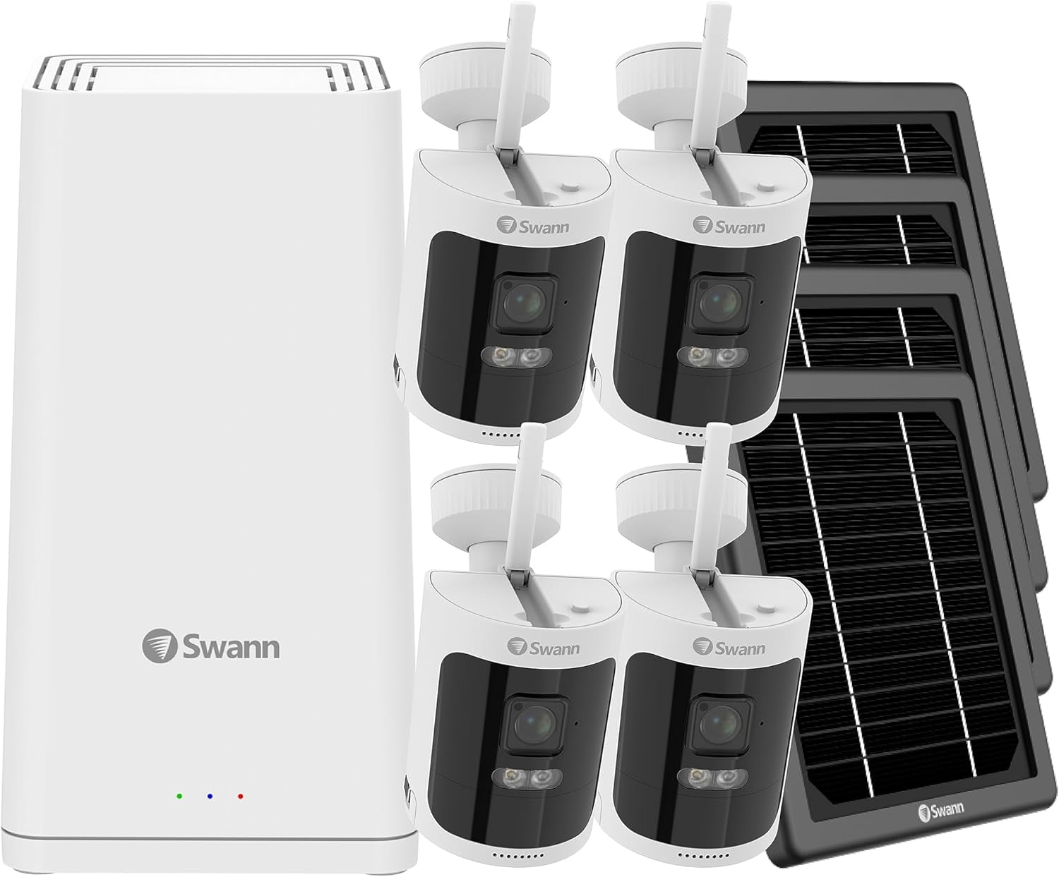 Swann AllSecure650 2K Wireless Security Kit with 4 x Wire-Free Cameras ...