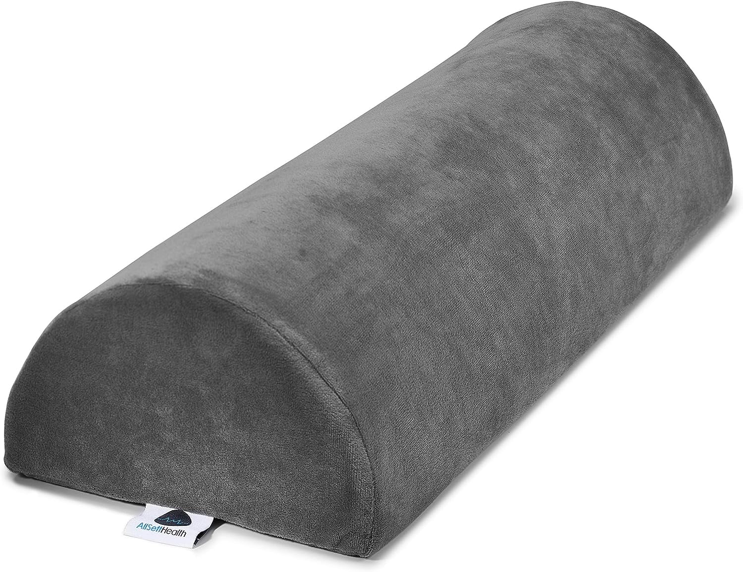 AllSett Health Large Half Moon Bolster Pillow for Legs, Knees, Lower ...