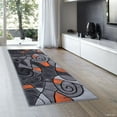 AllStar Rugs Orange/Gray Area Rug - Walmart.com