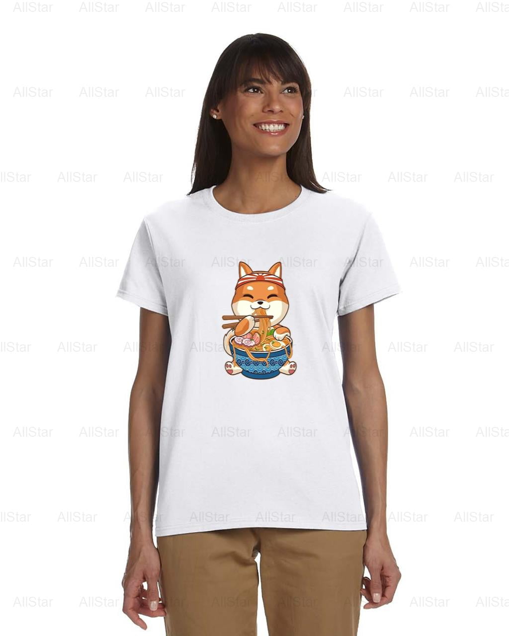 AllStar98 Kawaii Cute Anime Shiba Inu Dog, Otaku, Japanese Ramen Fun T ...