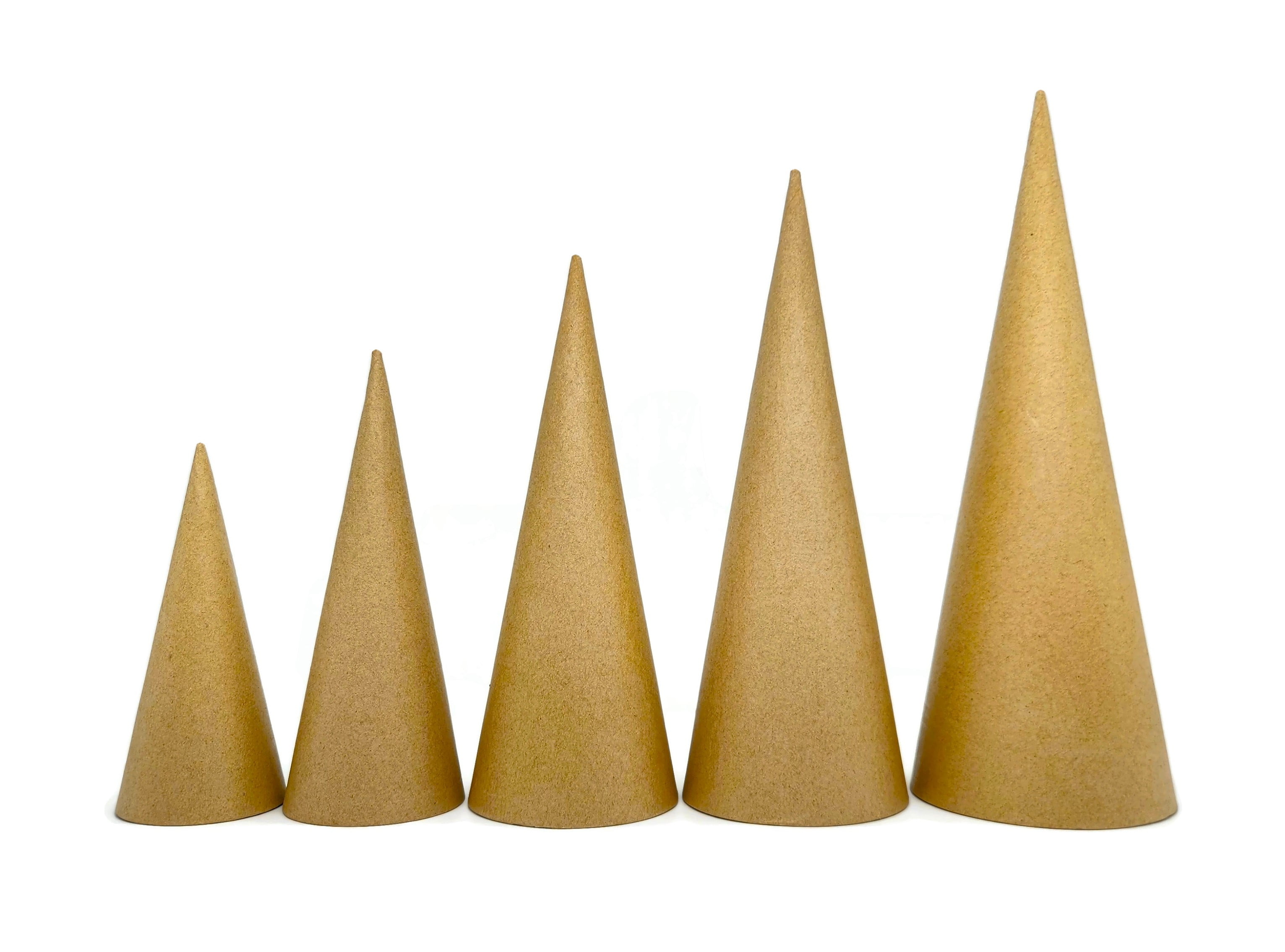 AllStellar Paper Mache Cones Open Bottom Variety Pack Set of 5 - 13 ...