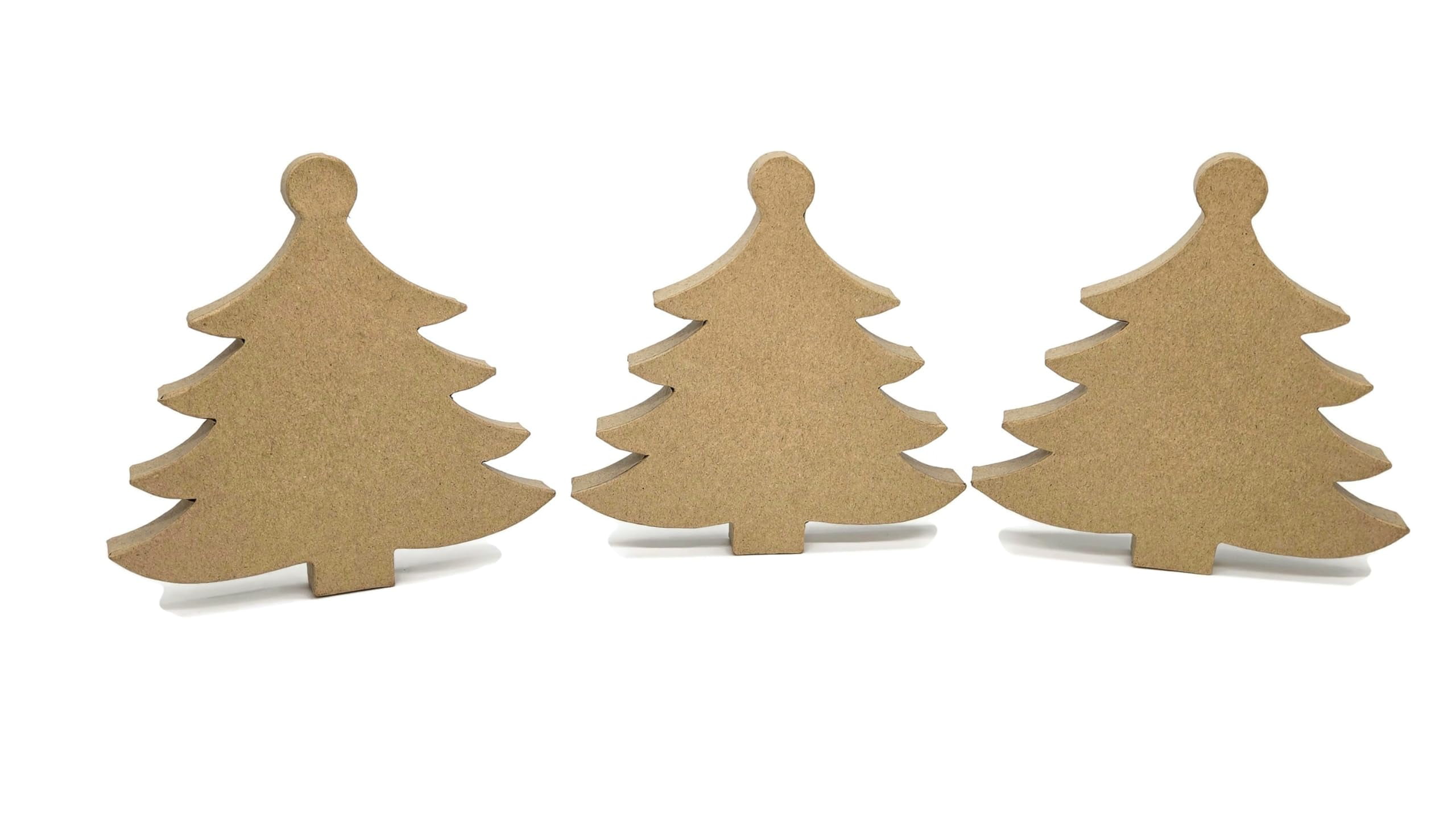 AllStellar Set of 3 Christmas Paper BSL1 Mache Cutouts - Tree Shaped ...