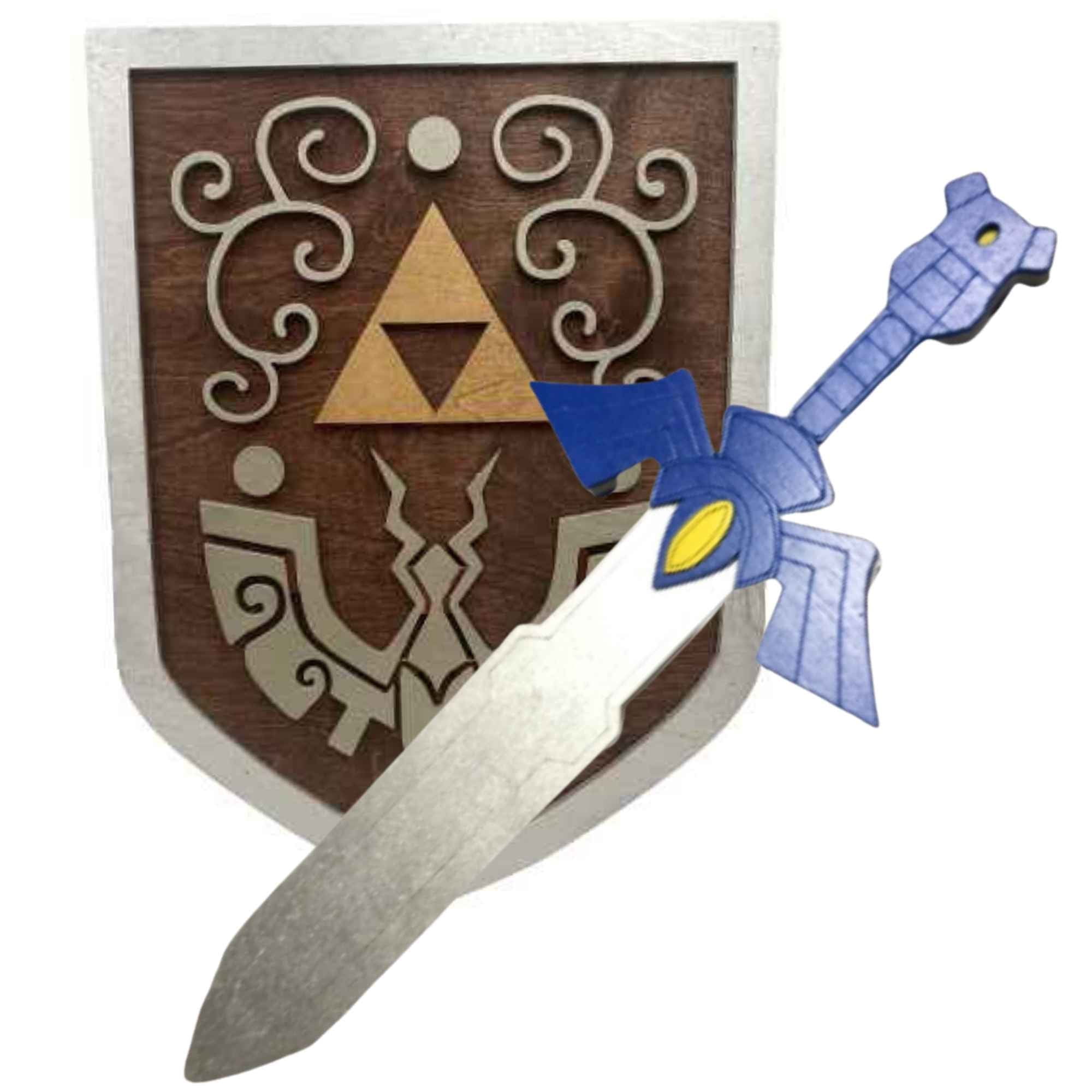 AllTru2U Wind Waker Link Costume Set – 17" Shield & 23" Sword – Zelda ...