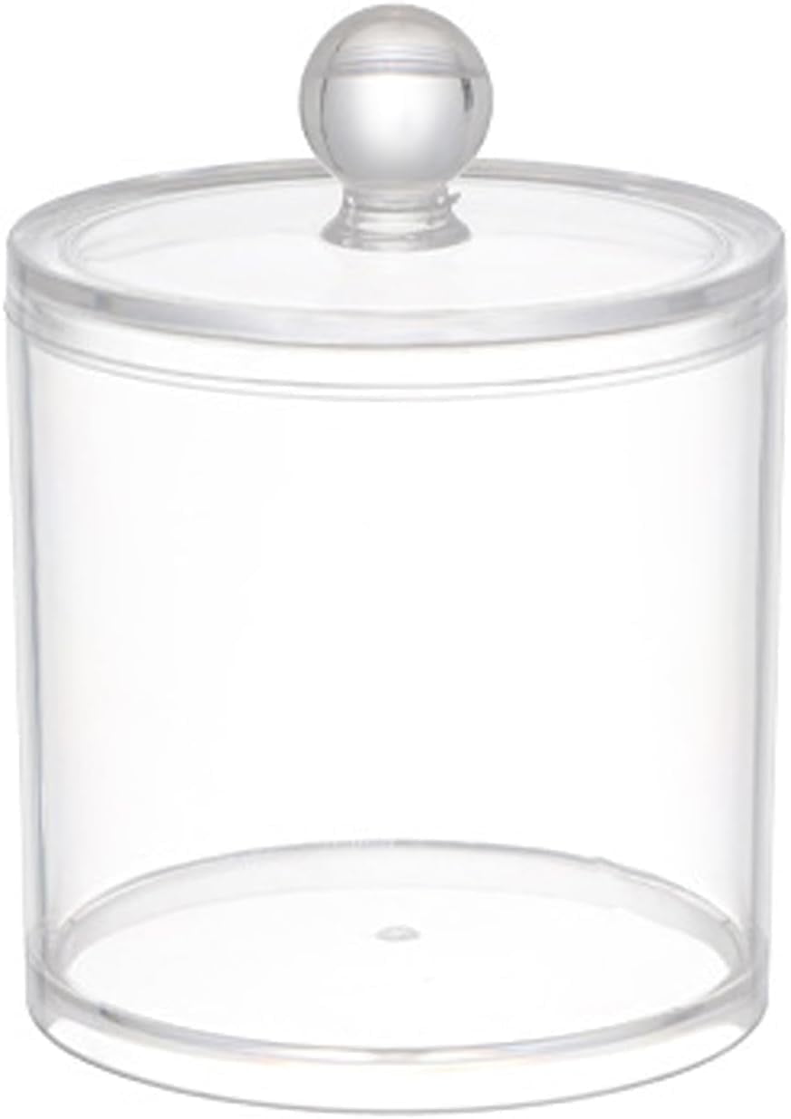 AllWays Plaza 1 Pack Acrylic Qtip Holder Dispenser,Bathroom Canisters ...
