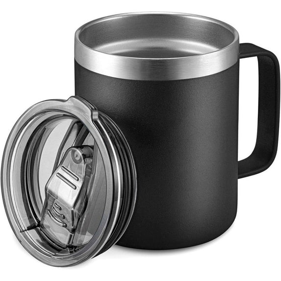 AllWays Plaza 12oz Stainless Steel Insulated Coffee Mug with Handle ...