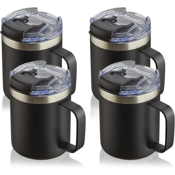 AllWays Plaza 12oz Stainless Steel Insulated Coffee Mug with Handle ...