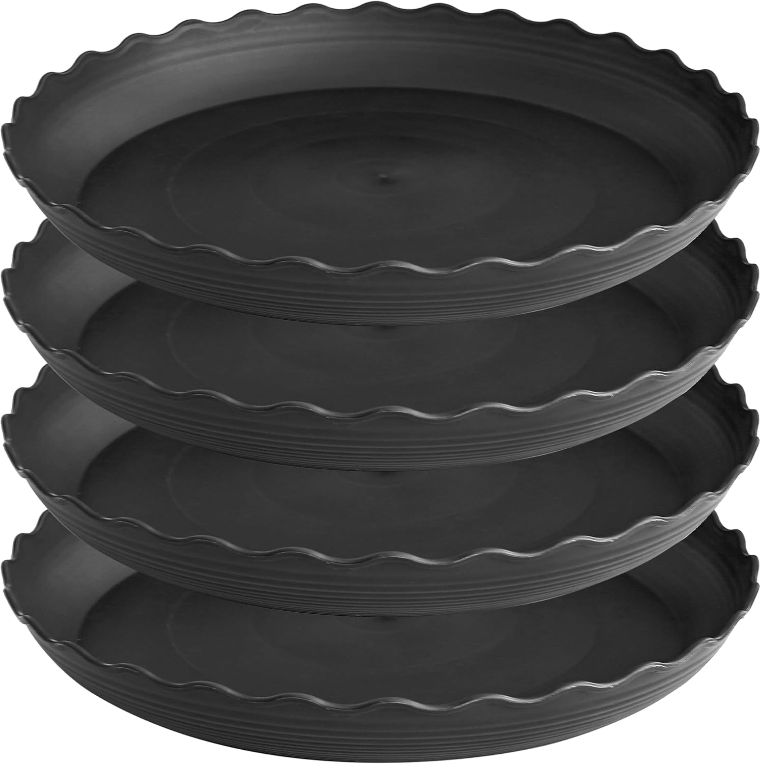 AllWays Plaza 4 Pack of 14 inch Plant Saucer, Plastic Plant Saucer 14 ...