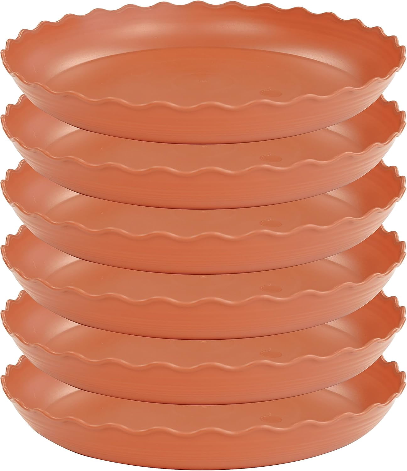 AllWays Plaza 6 Pack Plant Saucer 8 inch, Heavy Duty Plastic Plant ...