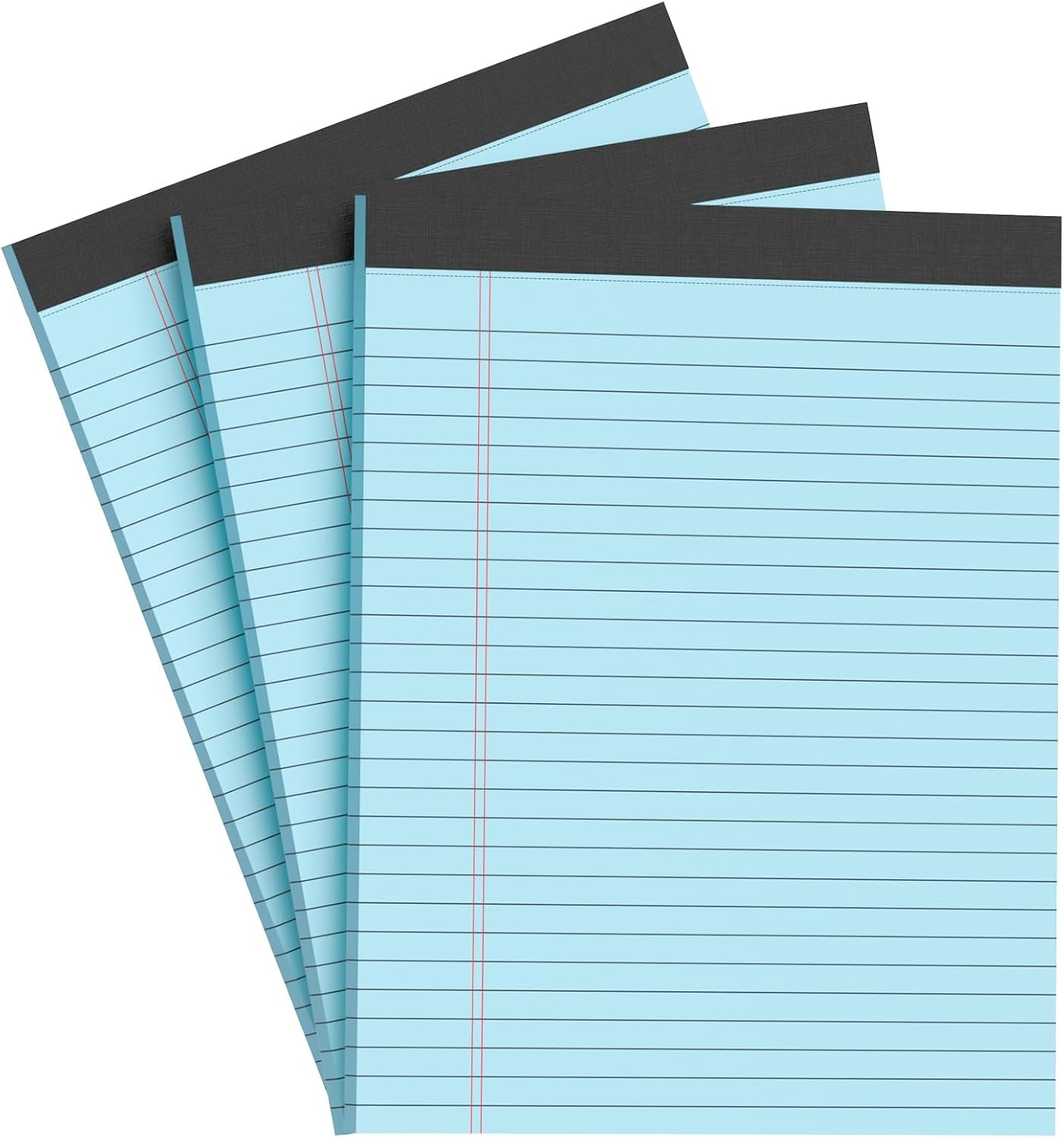 AllWays Plaza Blue Legal Pad Note Pads 8.5 x 11 inch, Wide Ruled Clear ...