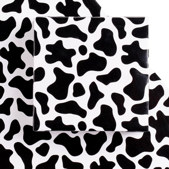 AllWays Plaza Cow Wrapping Paper Sheet - 12 Sheets Cow Prints Design ...
