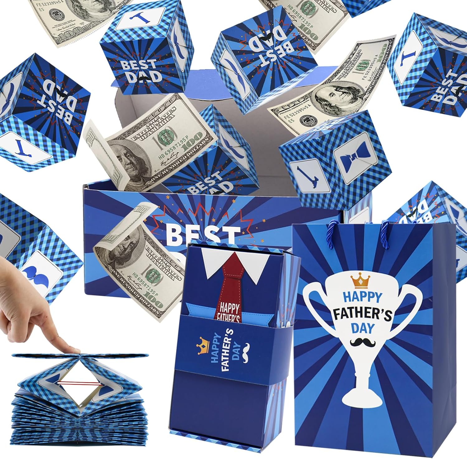 AllWays Plaza Surprise Gift Box Explosion for Money, Unique Folding ...