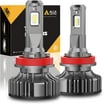 Alla Lighting 2pcs Super Bright 6500K White H11 H11LL LED Headlight ...