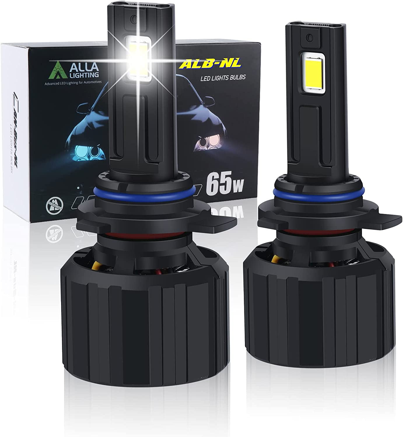 Alla Lighting HB3 9005 LED Headlights, Xtreme Bright, High Low Beam, 16000Lms, 6000K-6500K ...