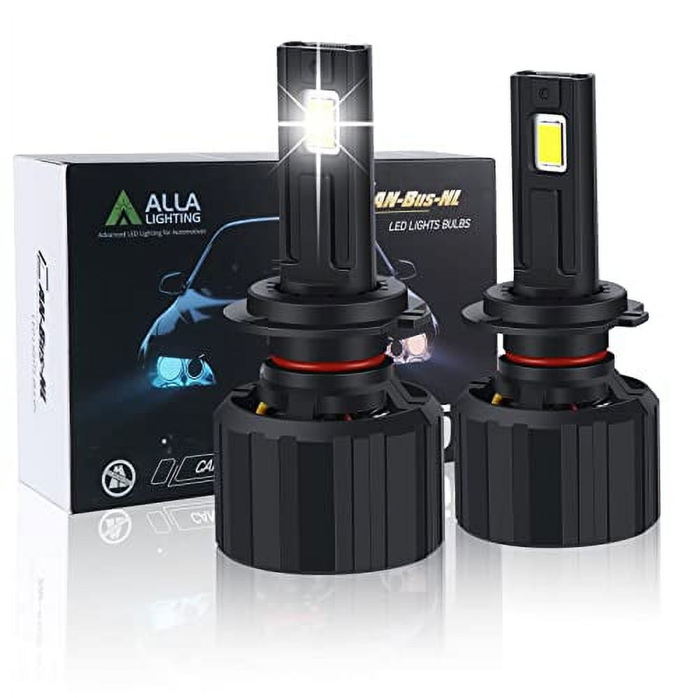 Alla Lighting 16000Lms CANBus H7 LED Headlights Bulbs, 6500K Xenon White, Xtreme Super Bright ...
