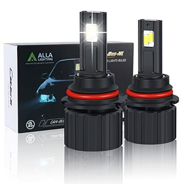 Alla Lighting H13 LED Headights Bulbs 12500LM FL-BH 9008, 6000K Xenon White - Walmart.com