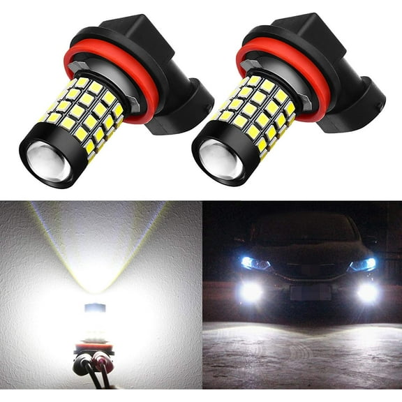 H10 9140 9145 LED Fog Light Bulbs, 12000LM 6500K Cool White 9145 H10 ...