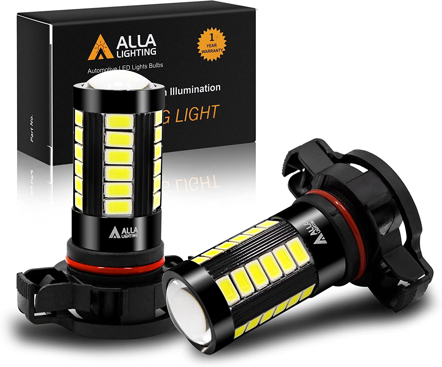 Voltage Automotive PSX24W 2504 4000K White Blue Fog Light Headlight ...