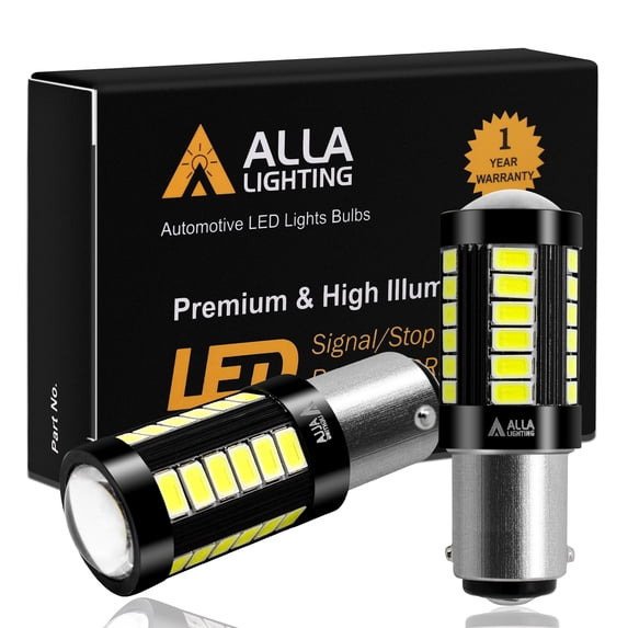 Alla Lighting 2800lm 1157 7528 BAY15D LED Lights Bulb 5730-33 Back-up ...