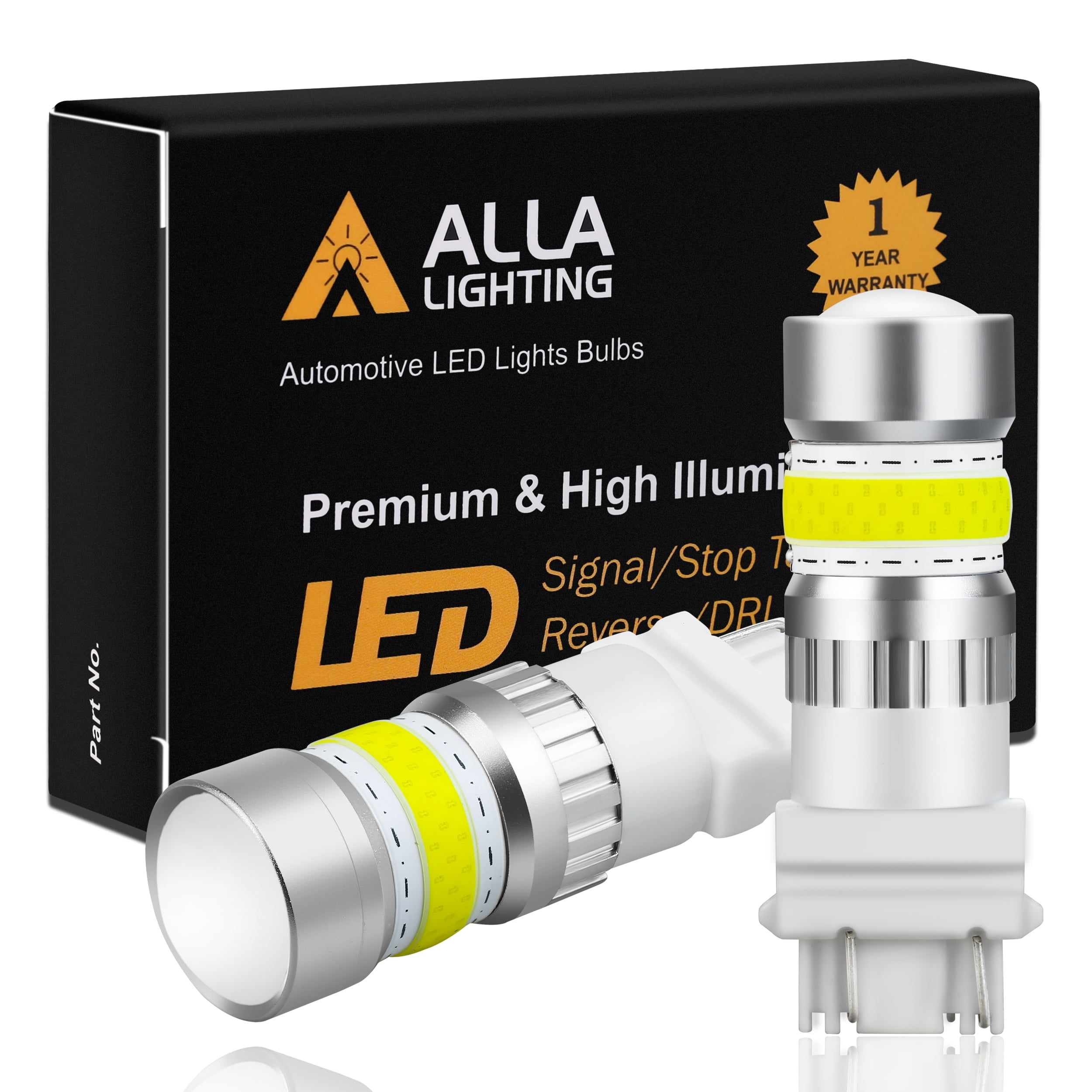 Alla Lighting 2800lm 3157 4114 3156 LED Lights Bulb COB-72 Back-up ...