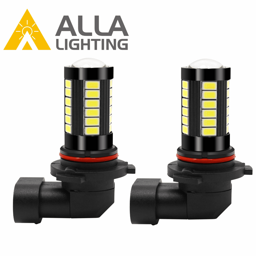 Alla Lighting 9145 9140 H10 LED Fog Lights Bulb, 2800lm, 6000K Xenon ...