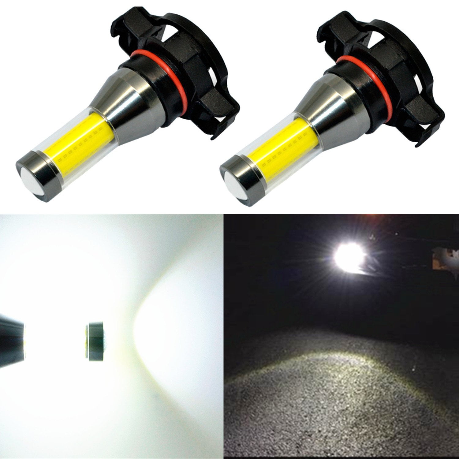 Alla Lighting 2800lm PSX24W 12276 2504 LED Fog Lights Bulb Xtreme Super ...