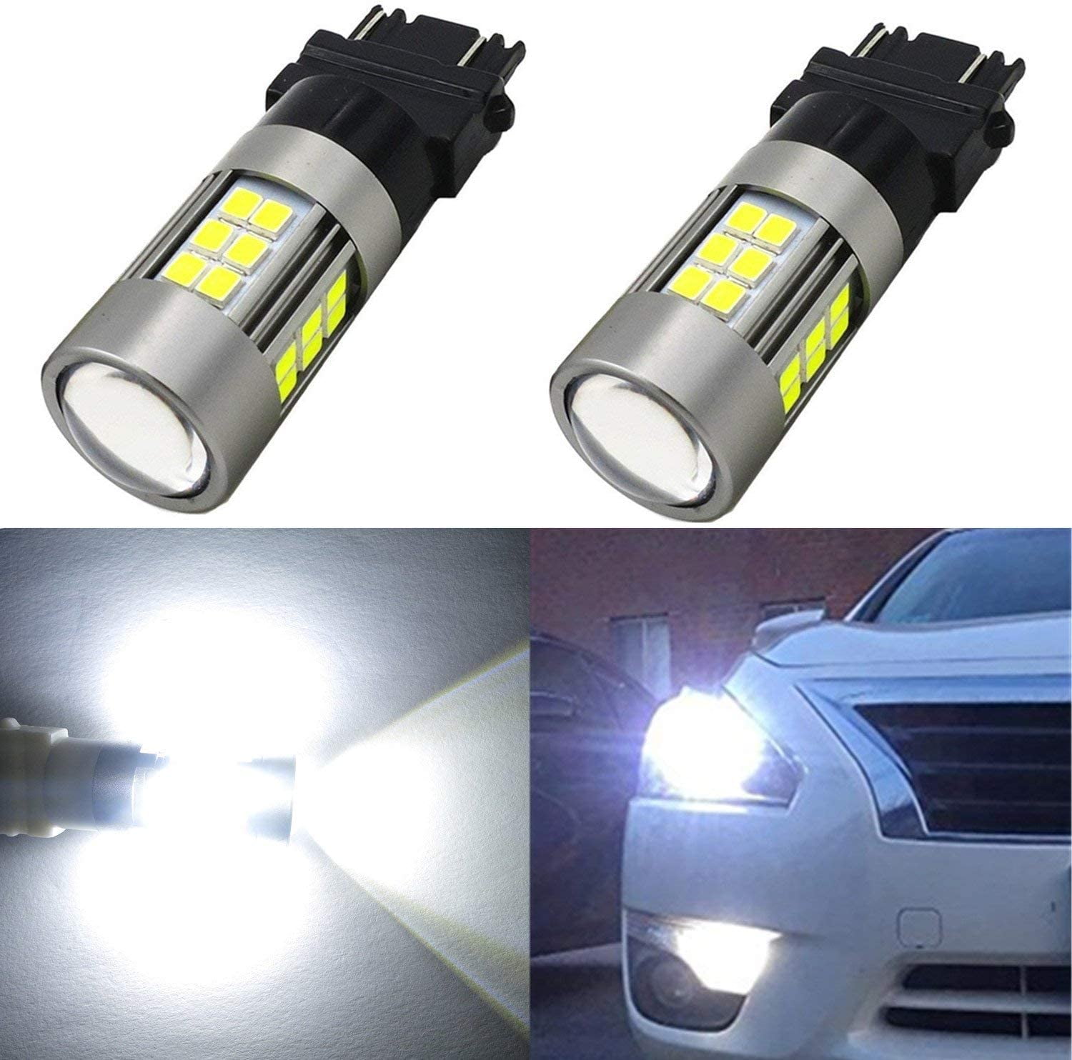 Alla Lighting 2pcs Front Rear Turn Signal Lights Blinker Brake Lights ...