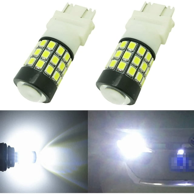Alla Lighting 2pcs Super Bright 6000K Xenon White 3157 3157KX LED Bulbs ...