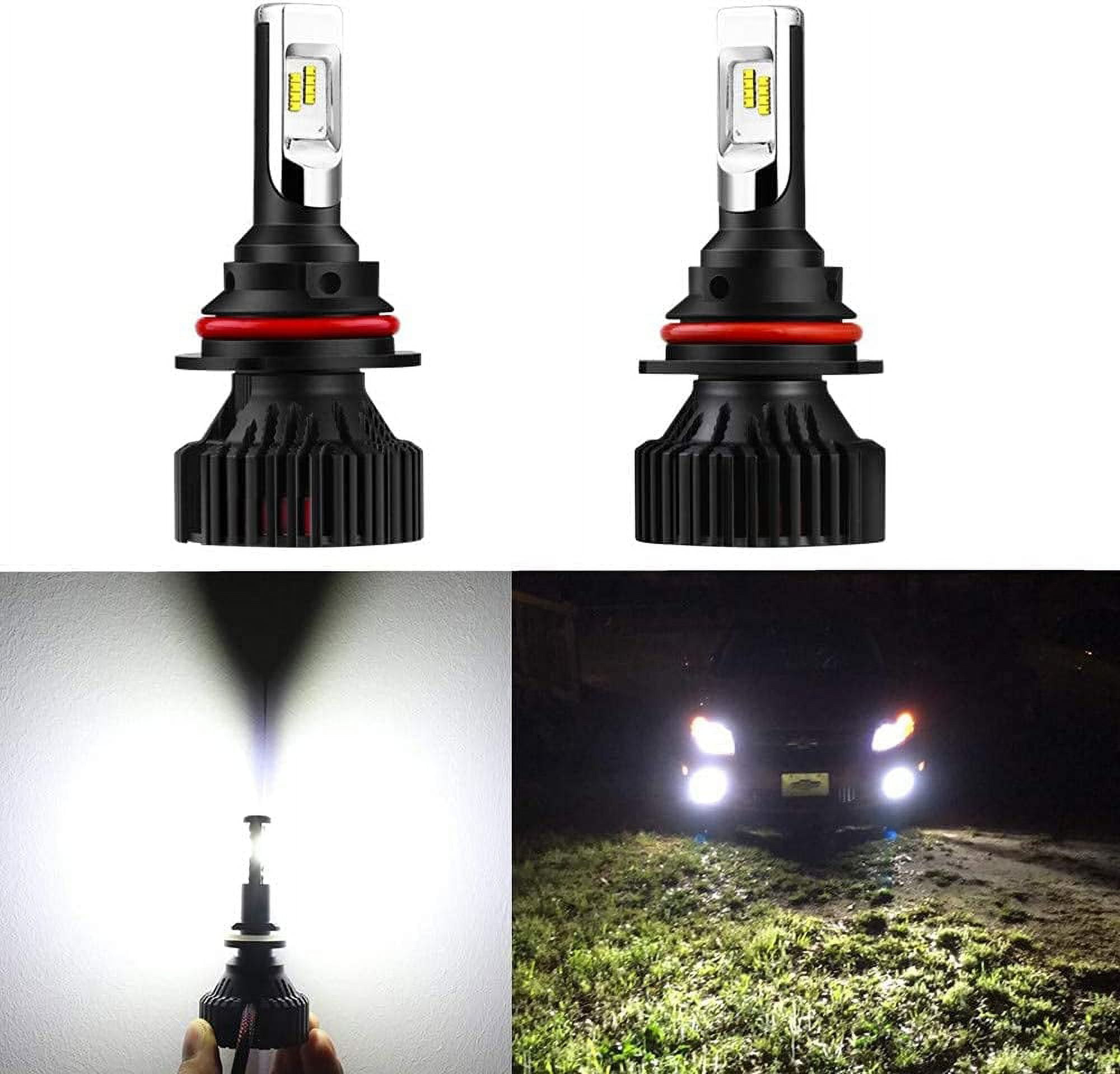 Alla Lighting 2x Super Bright White 9007 HB5 LED Bulbs High Low Beam ...